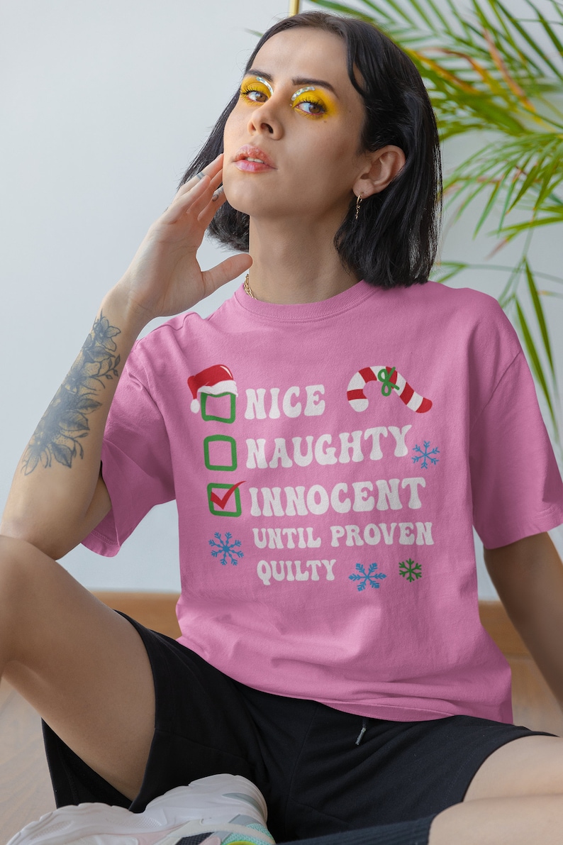 Nice Naughty Innocent Until Proven Guilty Checklist Naughty - Etsy