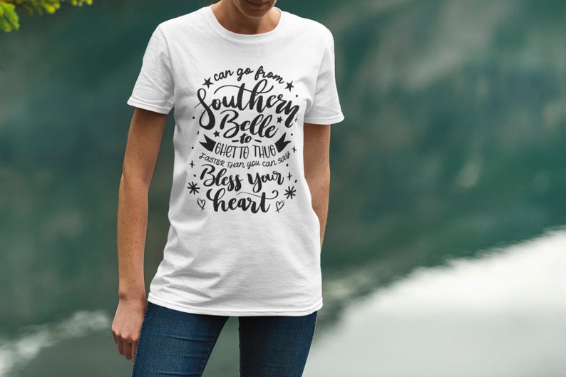 Sassy SVG Funny Southern SVG Southern Belle to Thug | Etsy