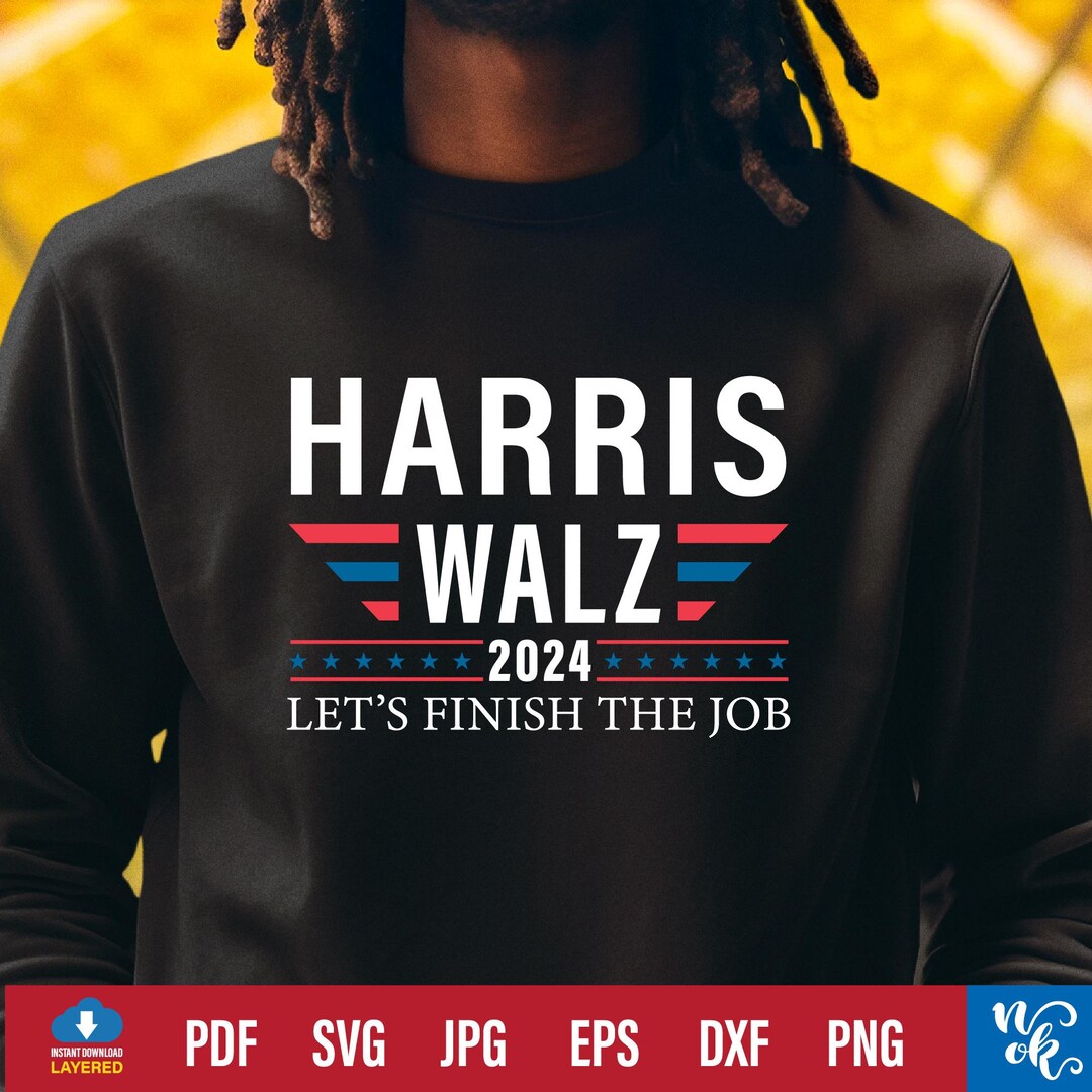 Kamala Harris Tim Walz svg, Kamala Harris 2024 svg, Sim, nós kam, eu ...