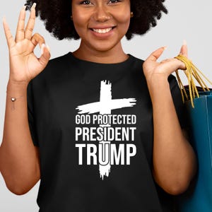 God Protected President Trump Svg, Trump 2024 Survivor Shirt Svg Cut ...