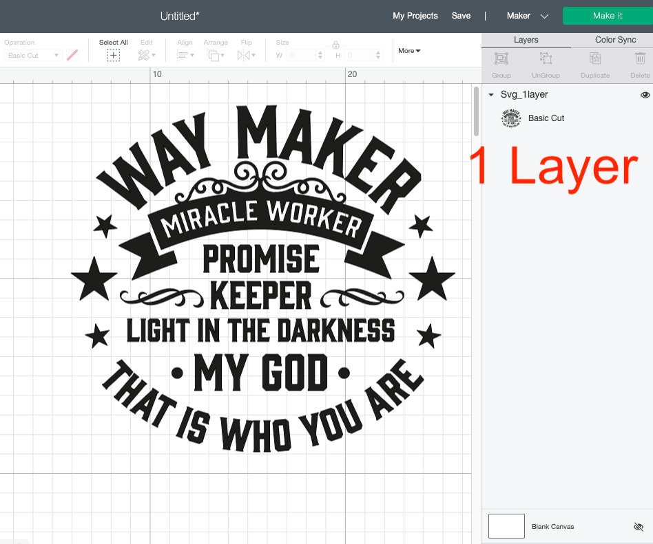 Waymaker SVG Miracle Worker Cut File for Cricut Silhouette - Etsy