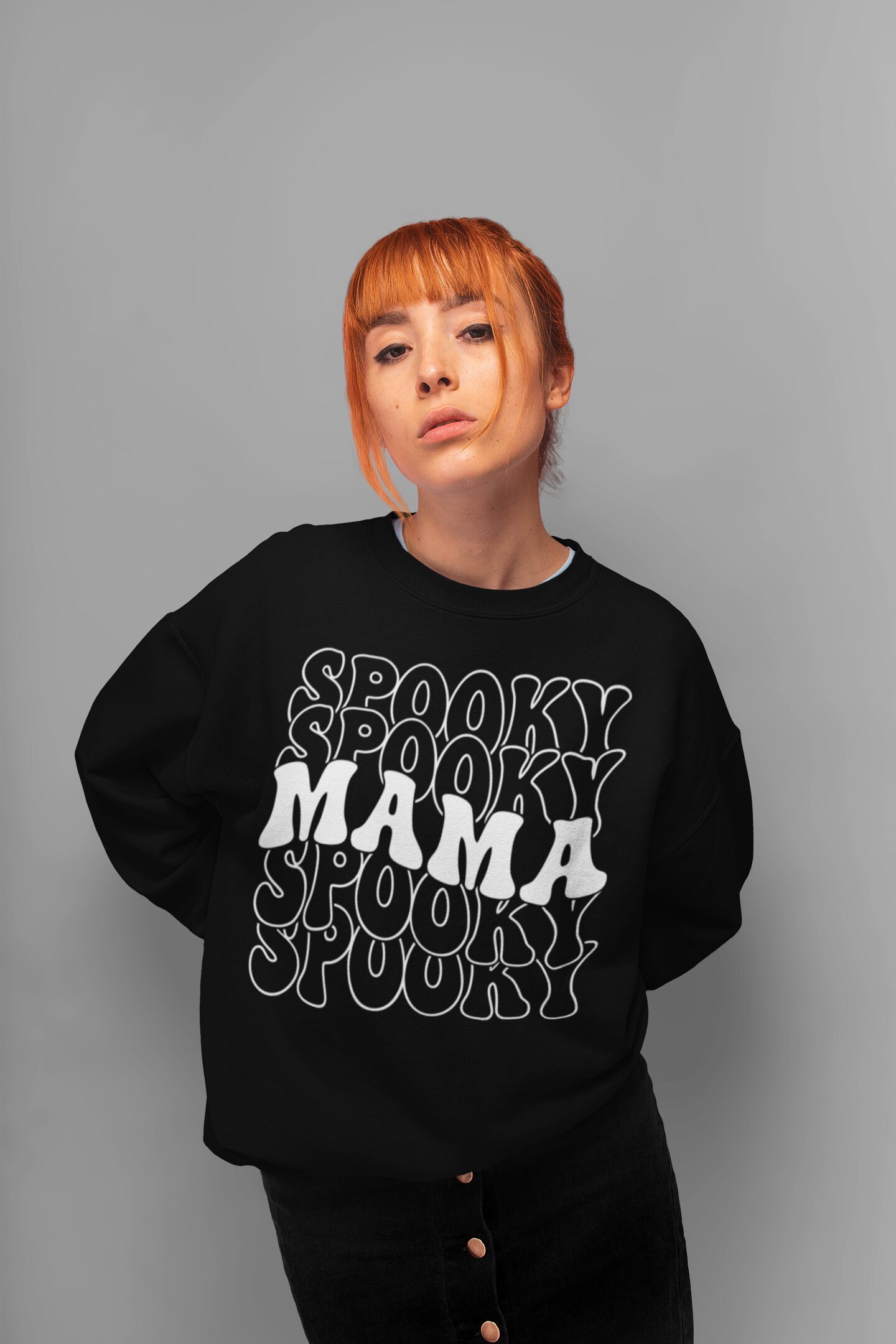 Spooky Mama Svg Mama Spooky Png Spooky Mom Groovy Wave Funny - Etsy