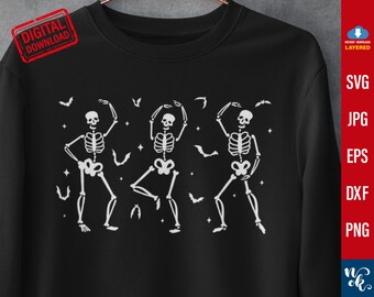 Skeleton Svg, Halloween Skeleton Svg, Spooky Season Svg, Spooky Vibes ...