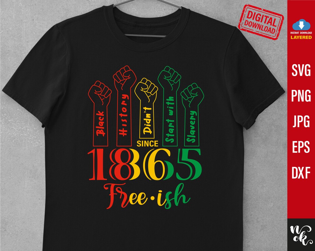 Juneteenth SVG, Free-ish SVG, La historia negra no comenzó con la ...