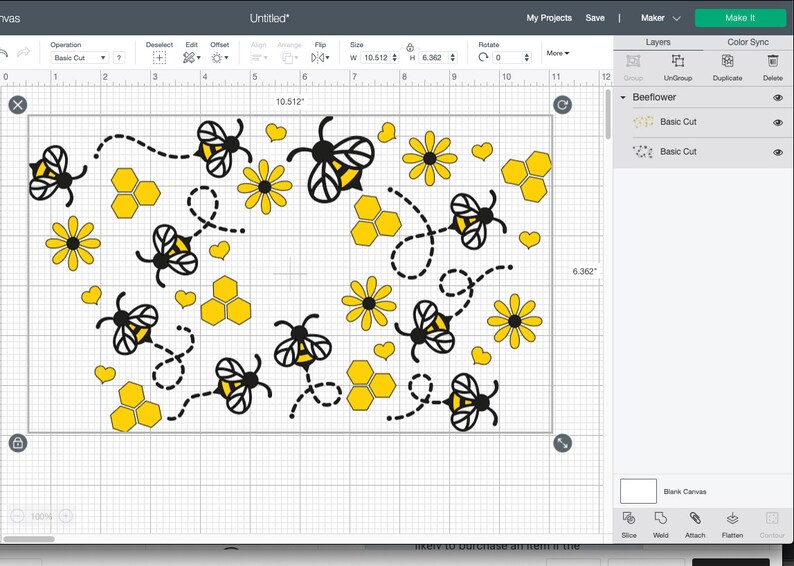 Bee Love Svg Honey Bee Svg Daisy Flower Bee SVG Full Wrap - Etsy