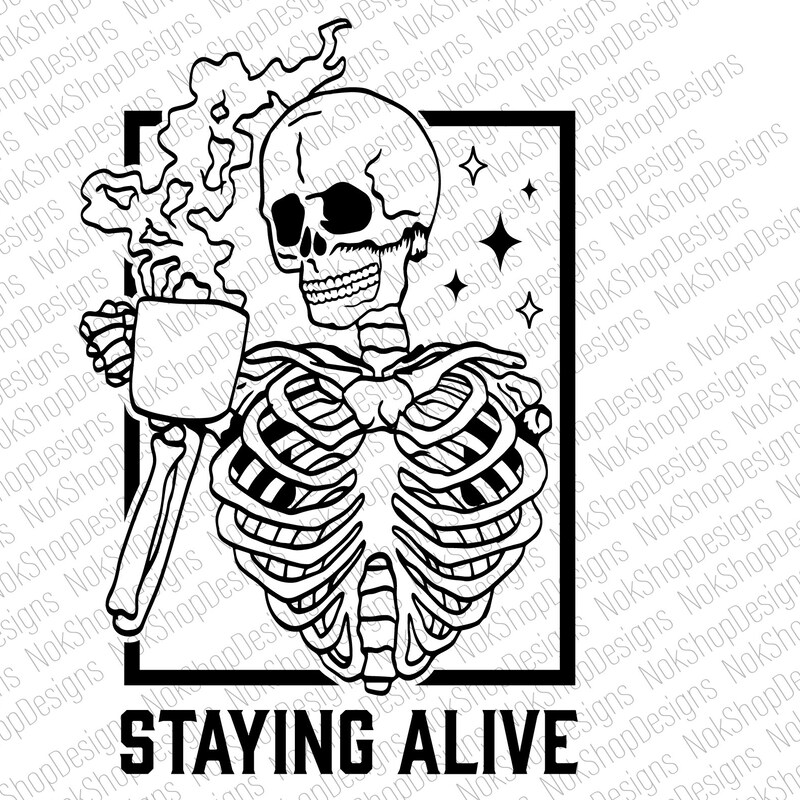Skeleton Svg File - Etsy