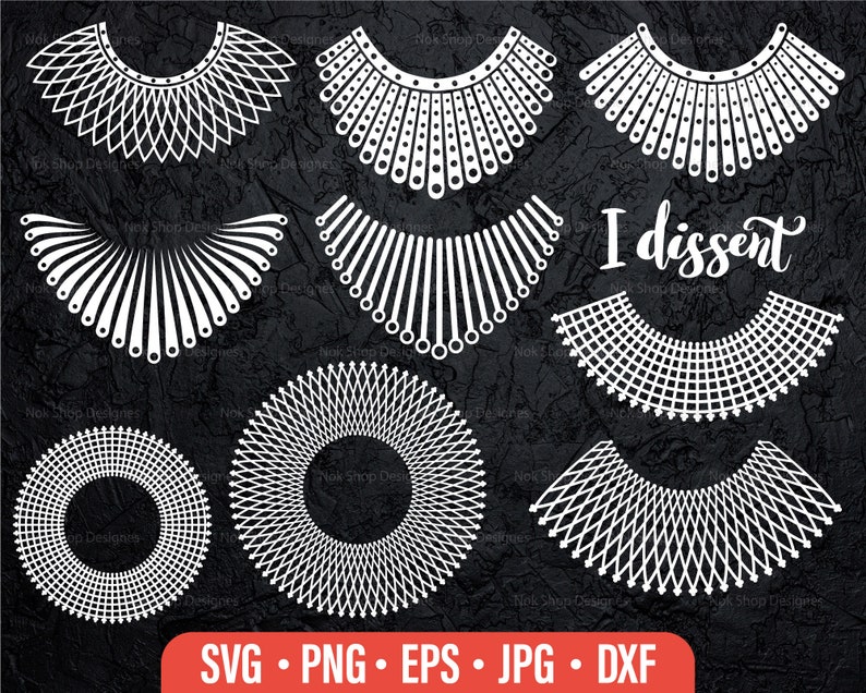 Collar Svg Bundle RBG Svg Cut Files for Cricut & Silhouette - Etsy