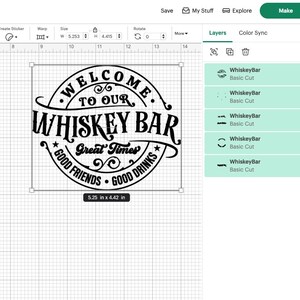 Whiskey Bar SVG PNG, Man Cave Svg Cut File, Dad's Bar Shirt Svg, Father ...