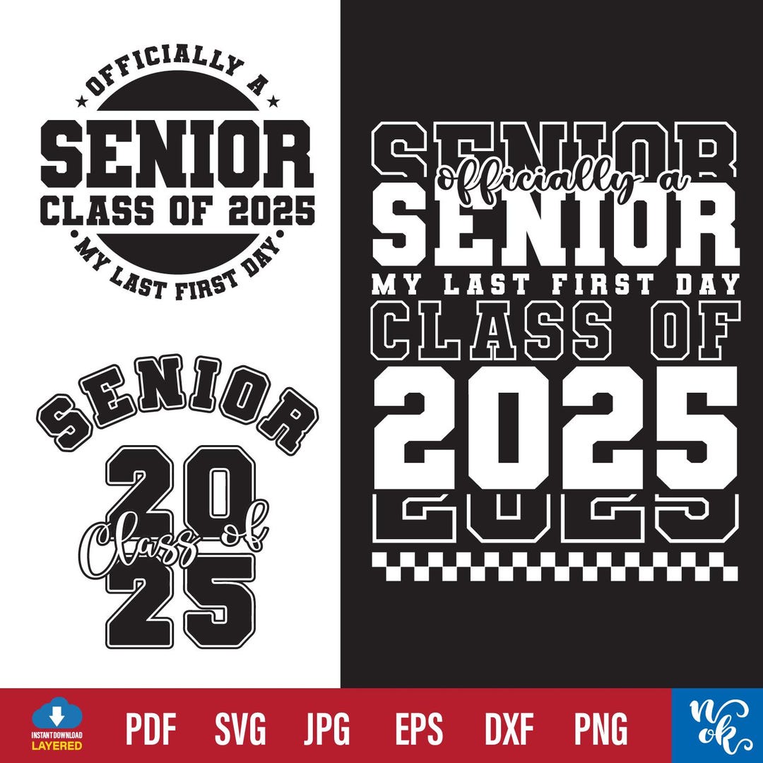 Senior 2025 Svg,front Pocket and Back Svg, Senior Class of 2025 Svg ...
