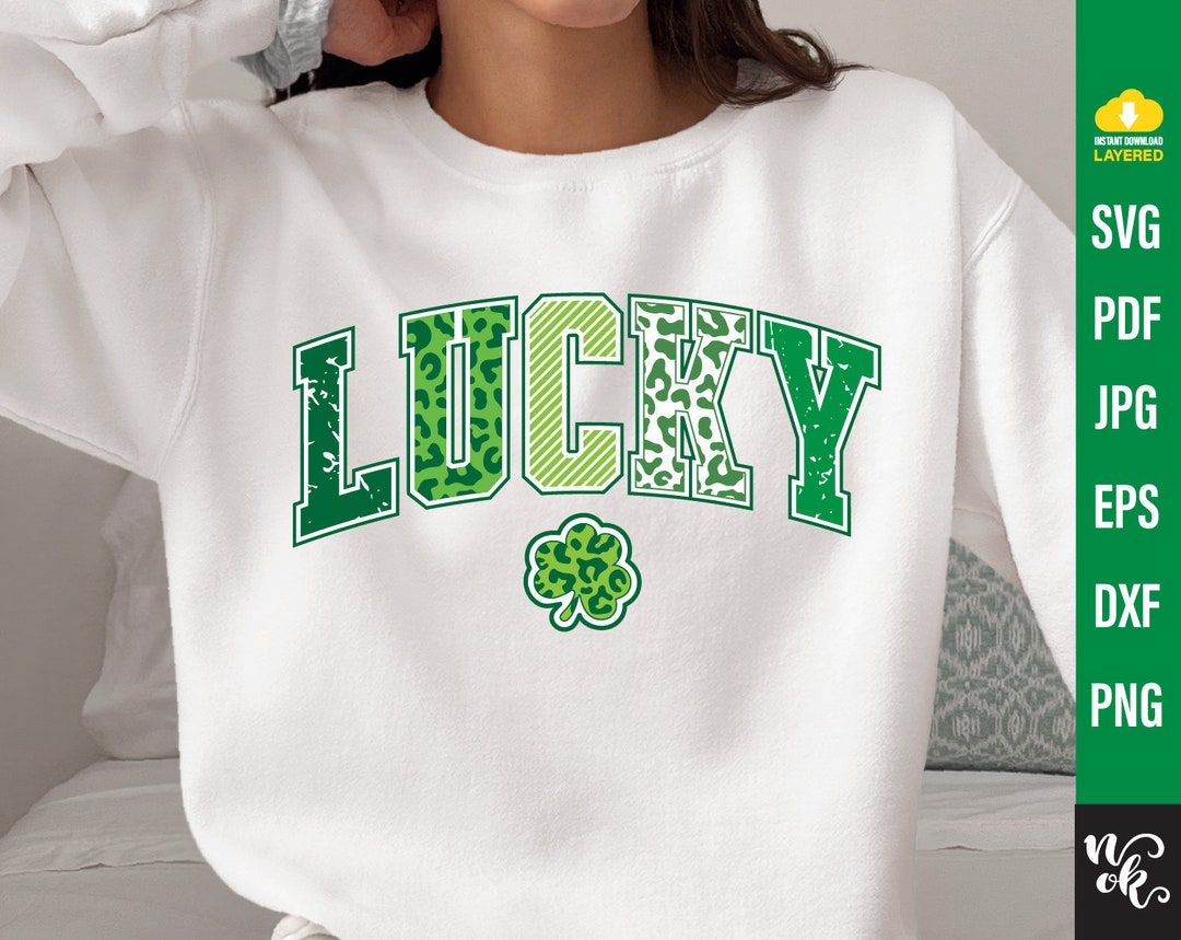 Lucky Svg Png, Varsity Saint Paddy Svg, St Paddy's Day Svg, St Patrick ...