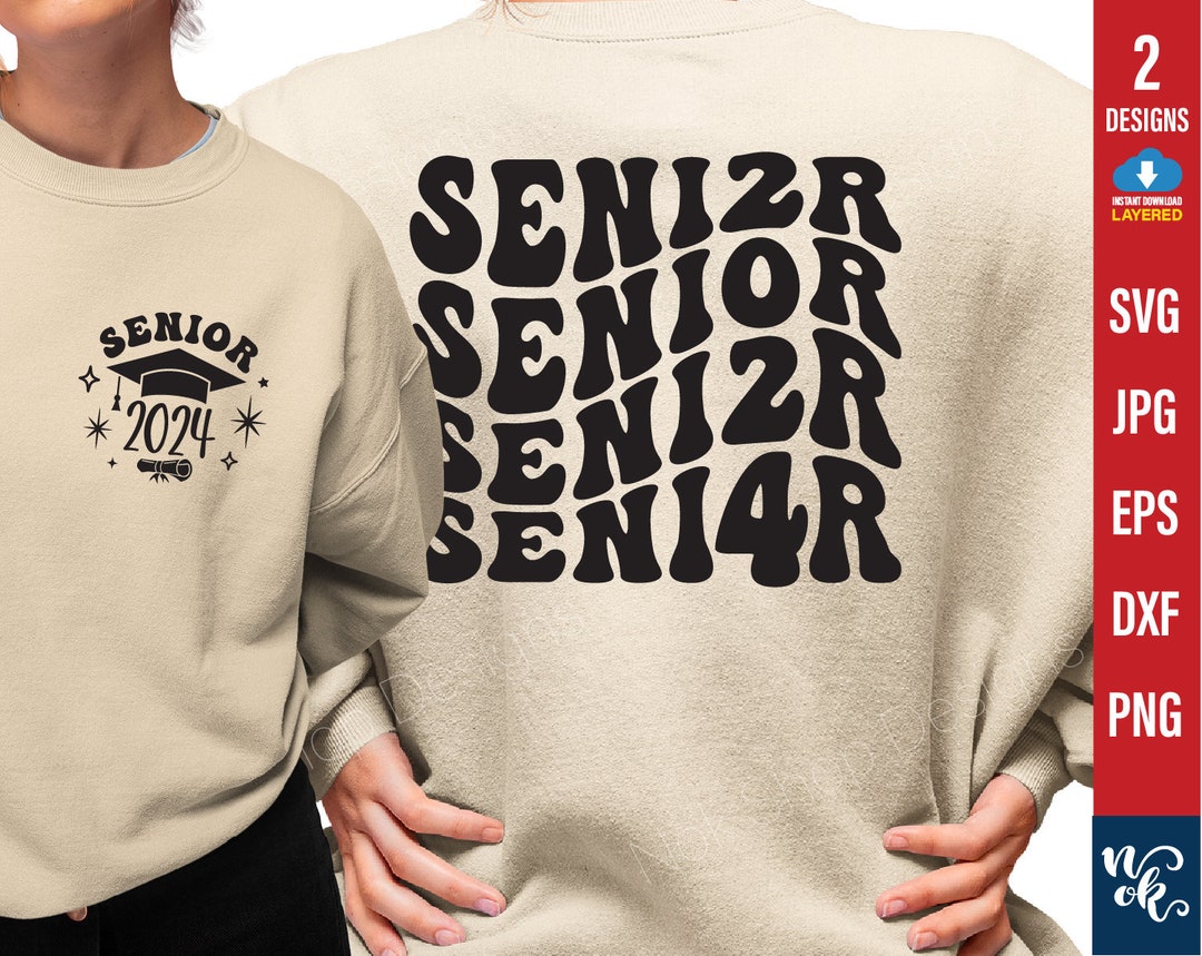 Senior 2024 Svg, Senior Svg Cutting File, Senior 2024 Png, Retro Senior ...