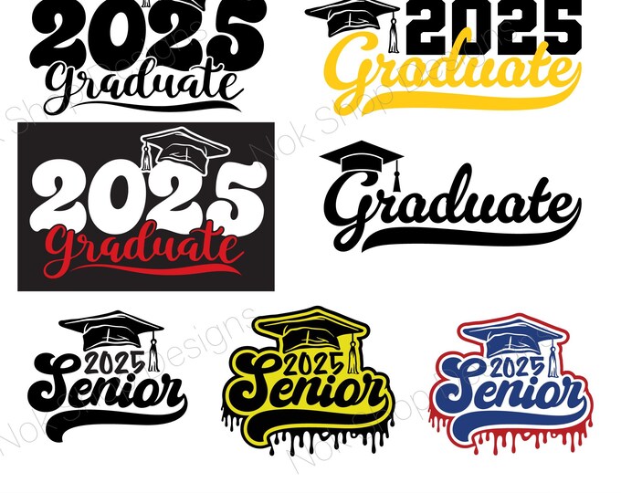 Class of 2025 Graduate Svg Png, Senior 2025 SVG, High School Graduation ...