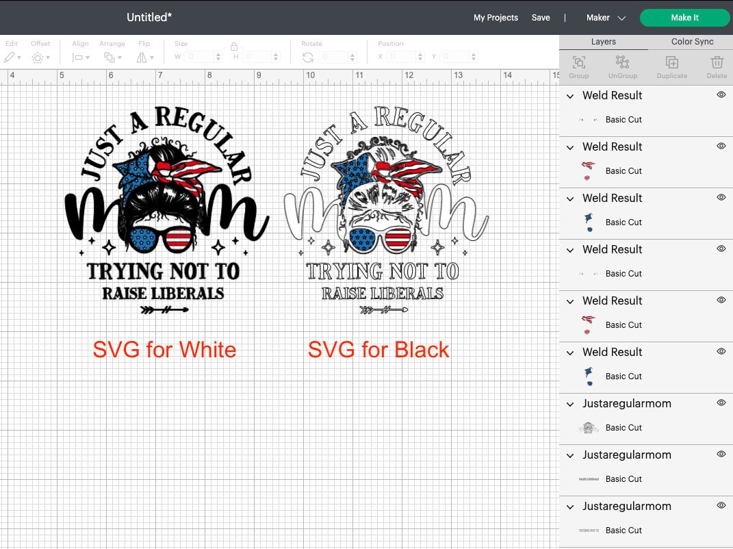 Just A Regular Mom Trying Not to Raise Liberals Svg American - Etsy