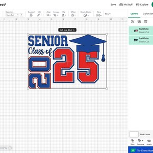 Class of 2025 Senior SVG, Graduation SVG, Dxf, Eps, and Png Digital ...