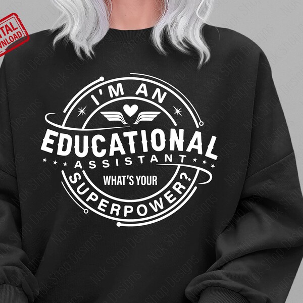 Educational Assistant Svg - Etsy