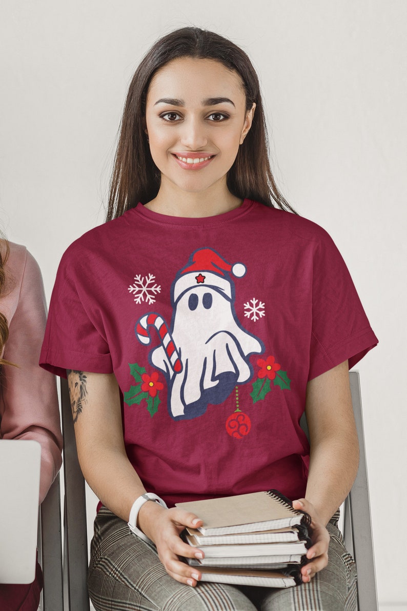 Christmas Ghost Svg Spooky Christmas Svg Halloween Christmas - Etsy