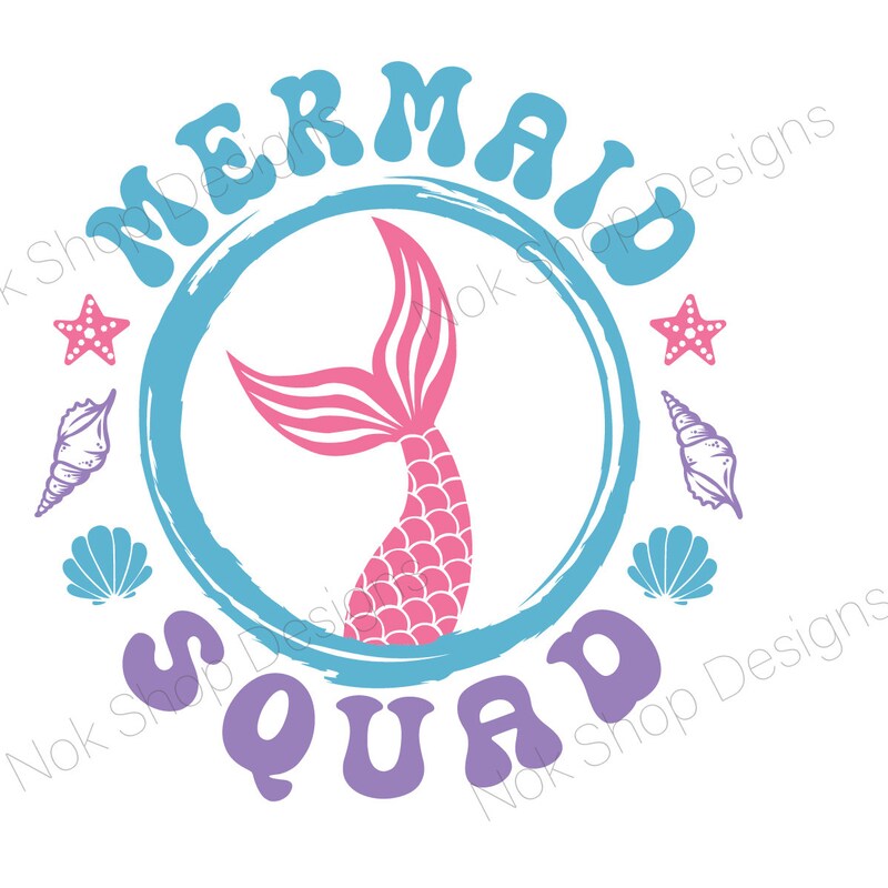 Mermaid Squad - Etsy