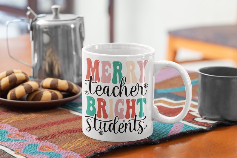 Merry Teacher Bright Students Svg Christmas Teacher Svg - Etsy