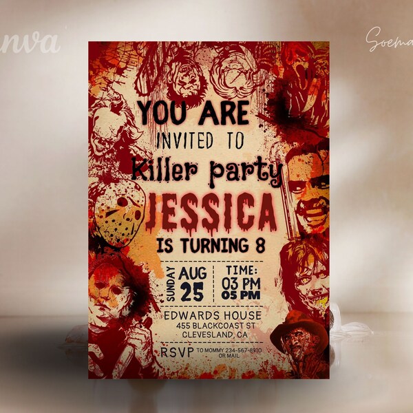 Scary Invitation - Etsy