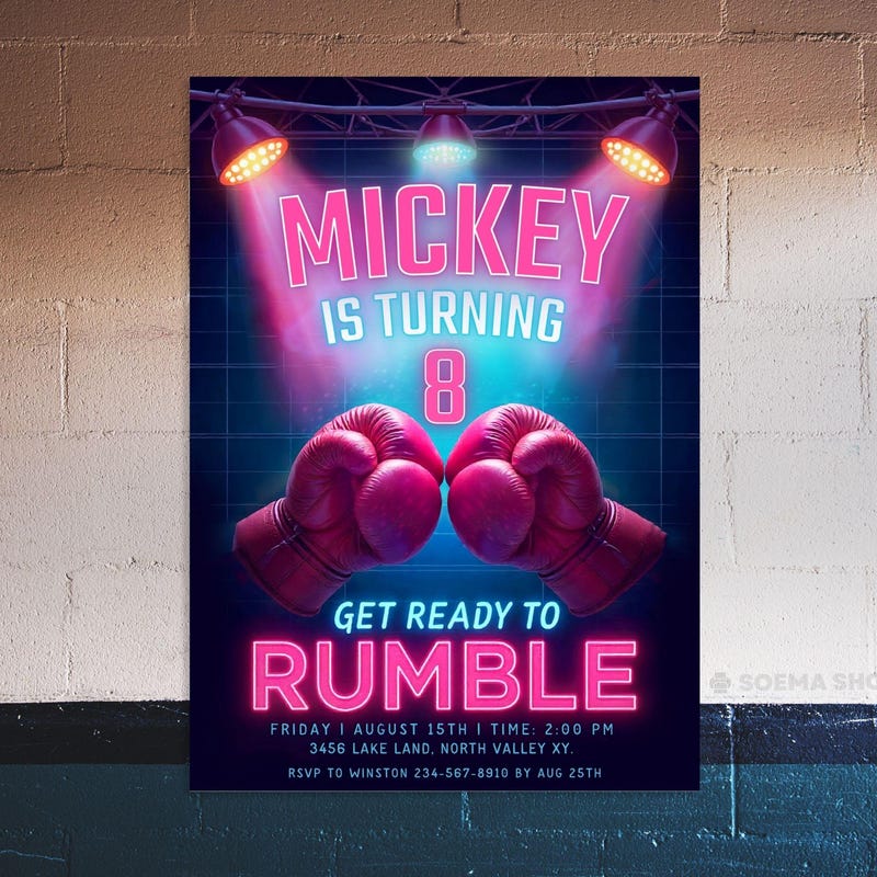 Fight Night Party - Etsy