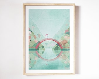 Wild Swim Print by Henry Rivers Lake Swim Wall Art Cold - Etsy