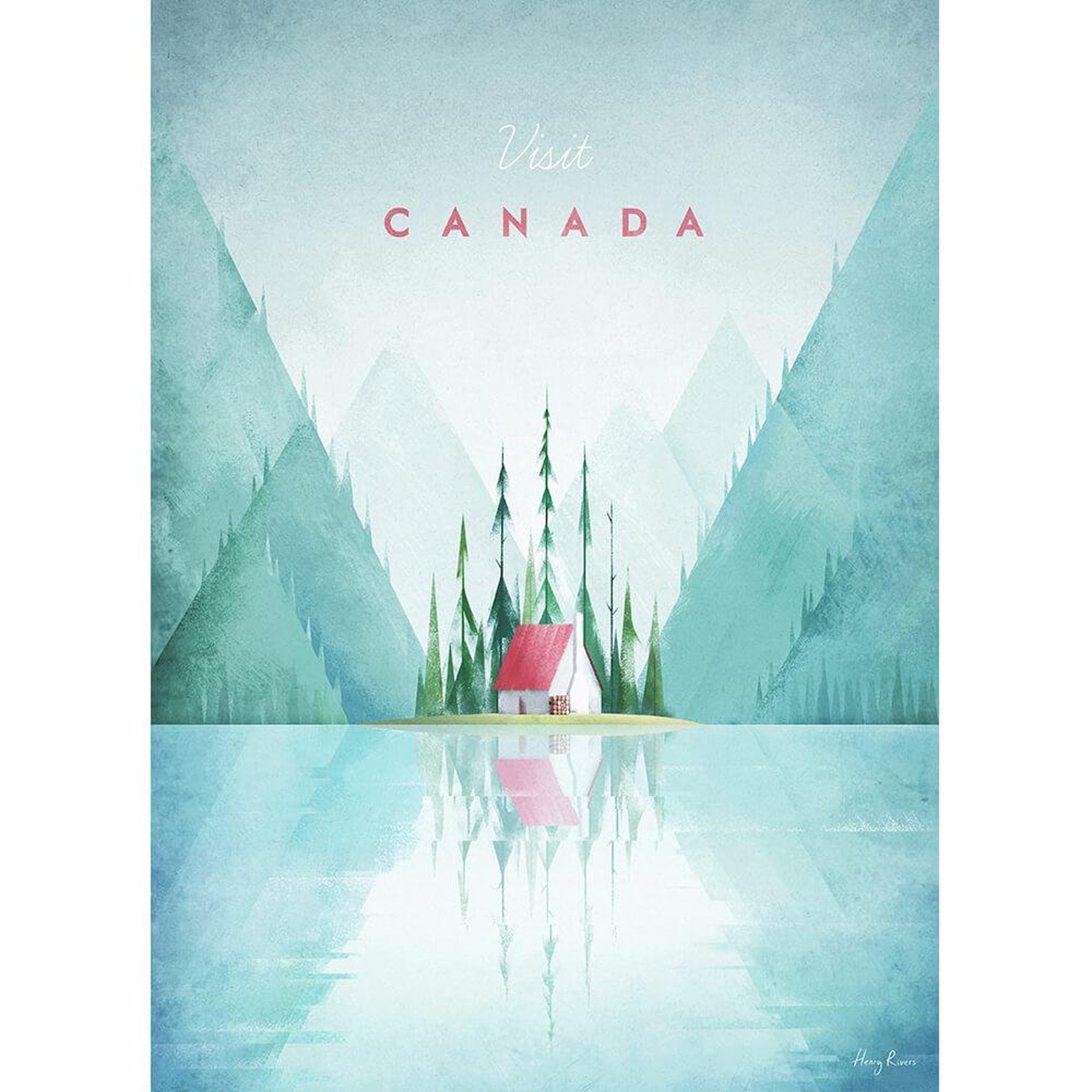 Canada Travel Poster Print by Henry Rivers | Canada Travel Wall Art ...