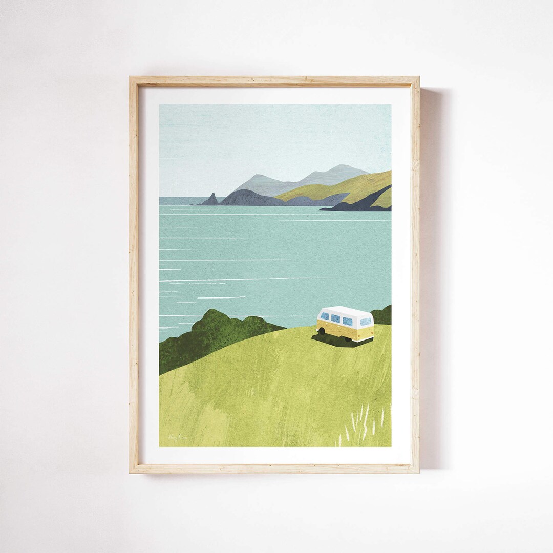 Van Life Print by Henry Rivers | Van Life Wall Art Print | Art Poster ...