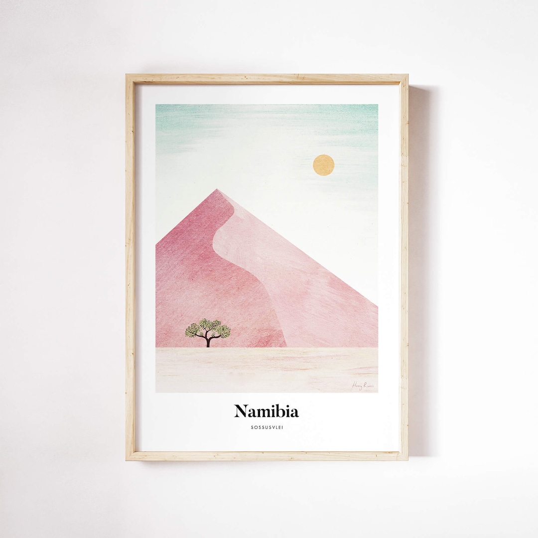 Namibia, Sossusvlei by Henry Rivers | Namibia Wall Art | Namibia Art Poster - Etsy