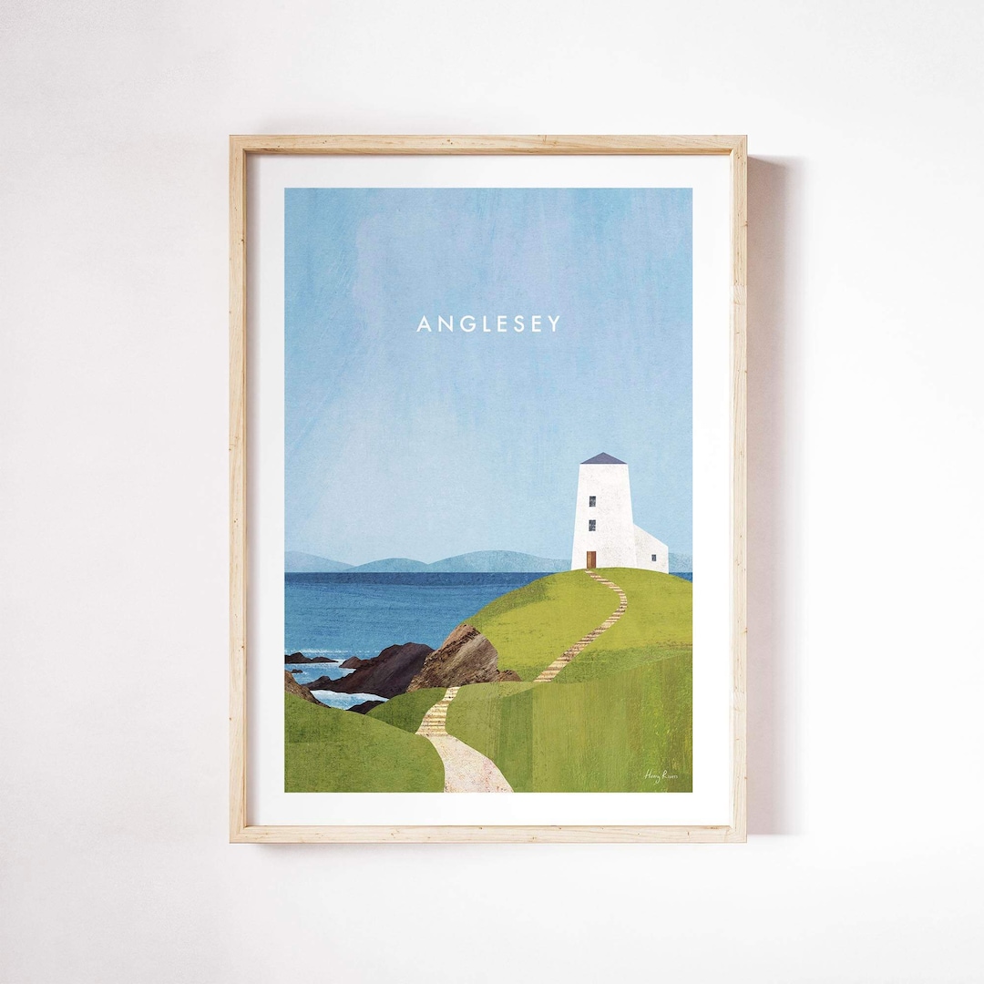 Anglesey, Llanddwyn Island Lighthouse Print by Henry Rivers | Wall Art ...