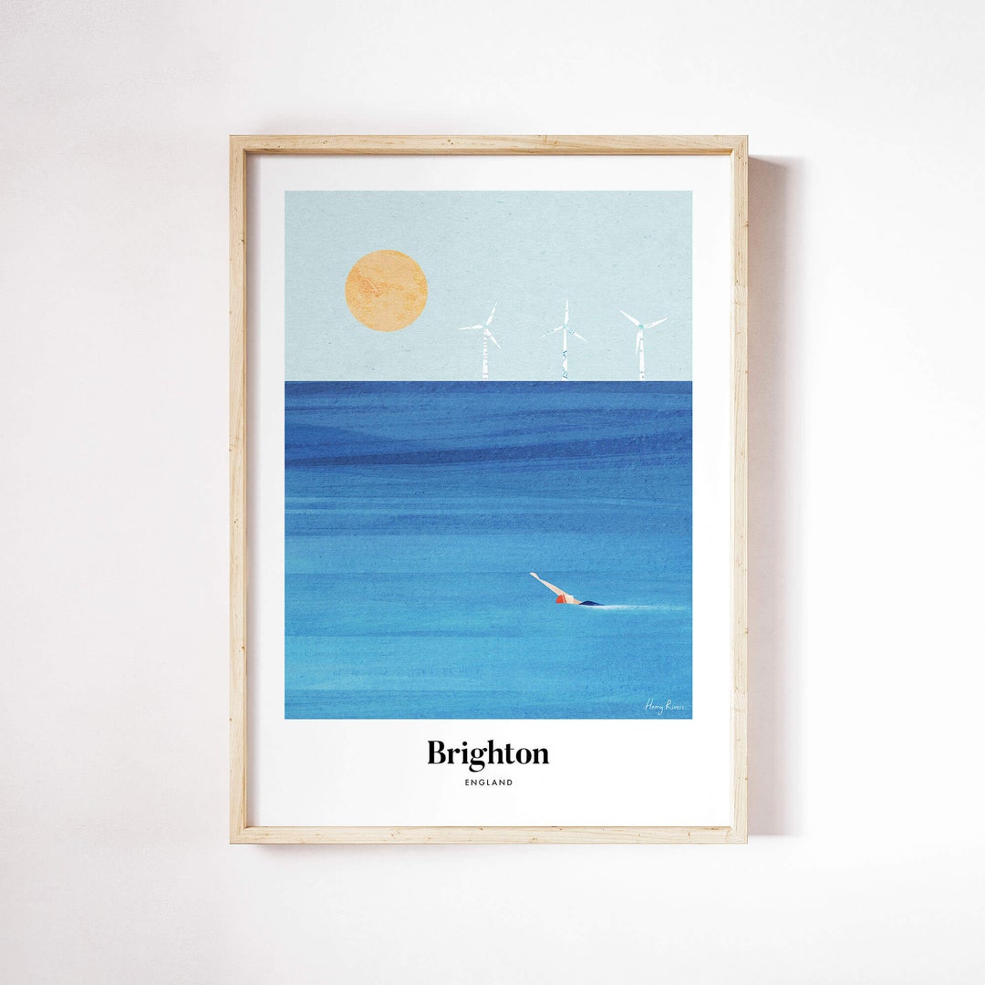 Brighton Print by Henry Rivers | Brighton Wall Art | Brighton Art ...