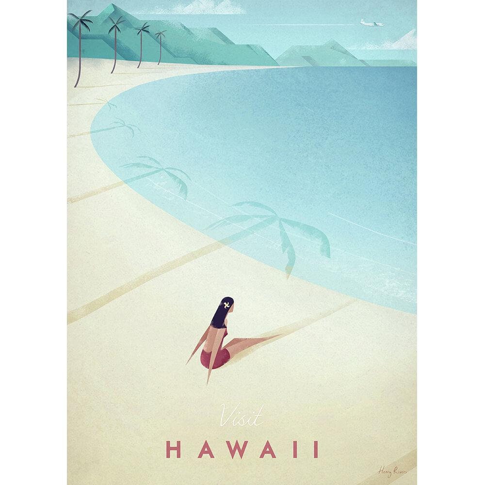 Hawaii Travel Poster Print by Henry Rivers Hawaii Travel | Etsy