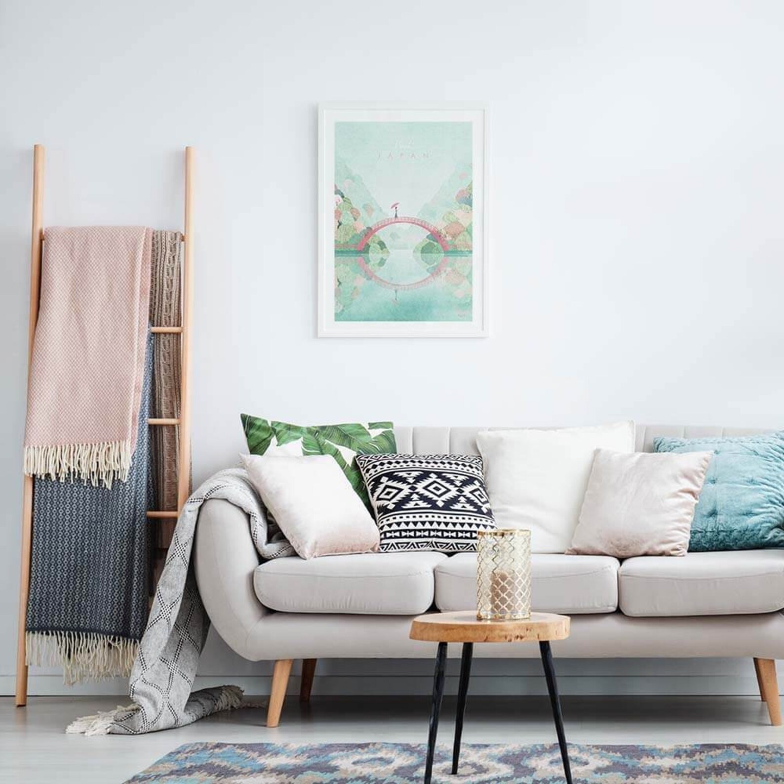 Japan Travel Poster Print by Henry Rivers Japan Autumn | Etsy