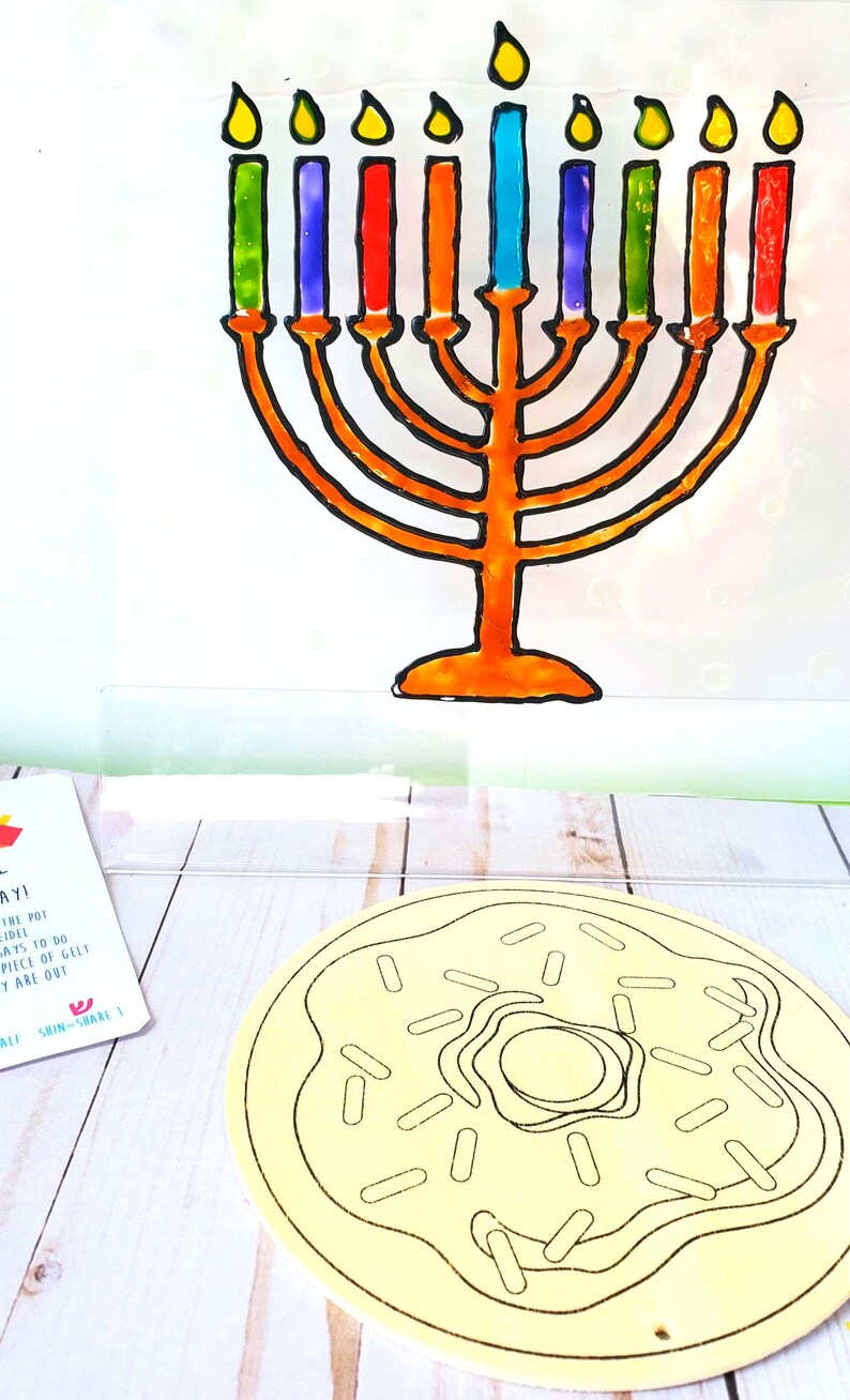 Faux Stained Glass, 8 Days, Hanukkah, Chanukah, Art Activities, Jewish ...