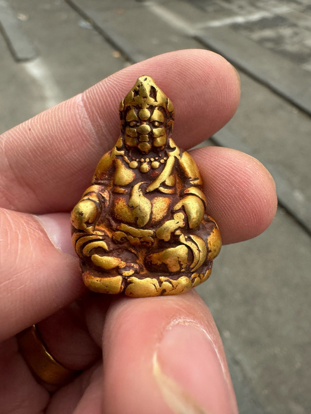 Exquisite and Rare Pure Copper Gilt Gold God of Wealth Inch - Etsy