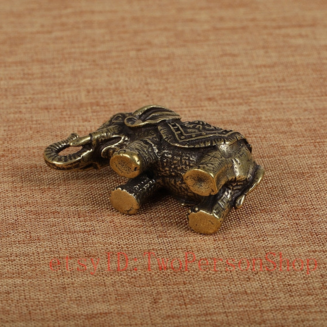 Chinese Vintage Pure Copper Carved Elephant Statue - Etsy