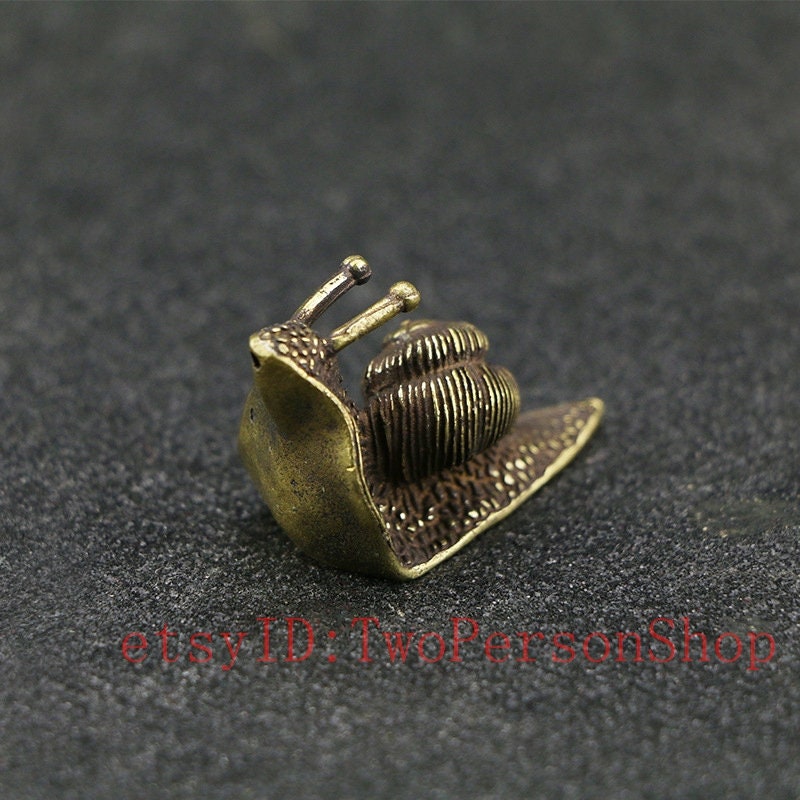 Chinese Vintage Pure Copper Carved Snail Statue - Etsy