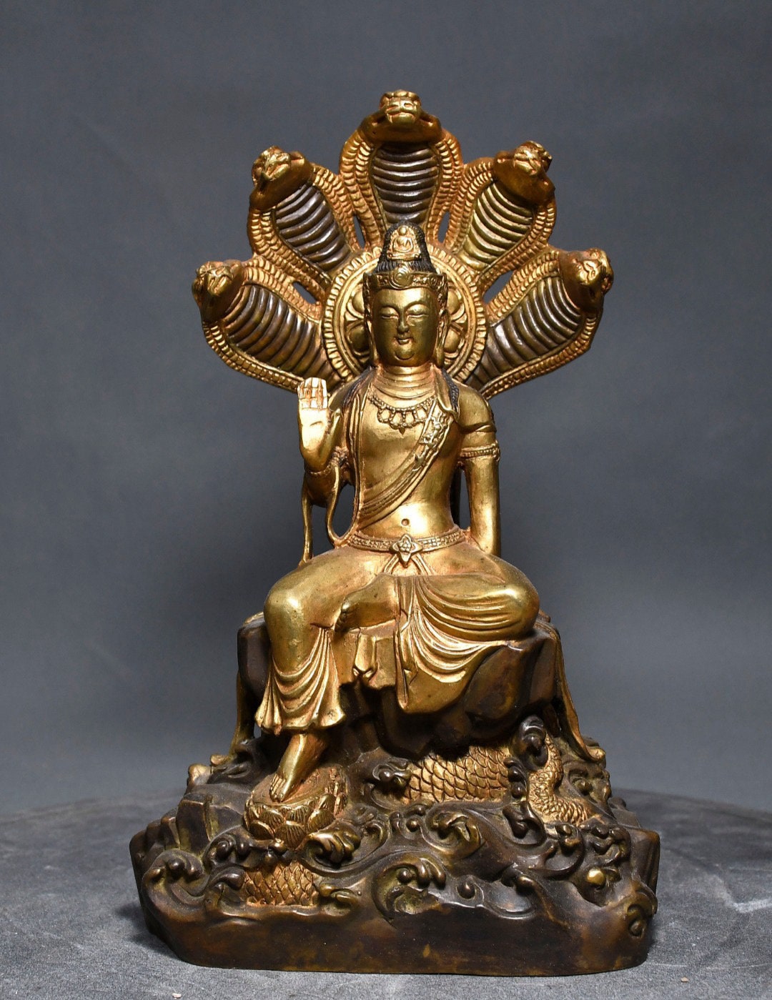 Chinese Antique Collection Exquisite and Rare Pure Gilt Bronze ...