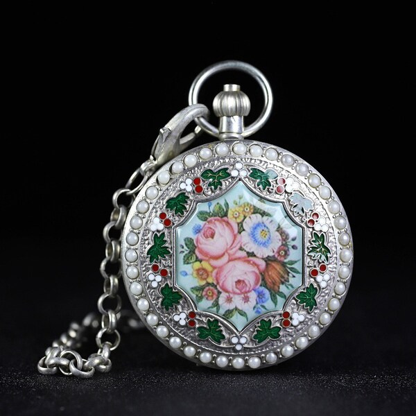 Flower Pocket Watch - Etsy