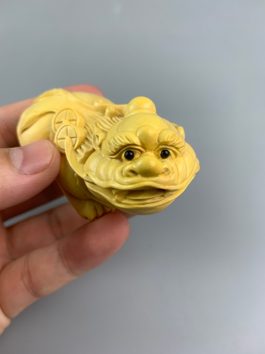 Pixiu Carved in Boxwood - Etsy