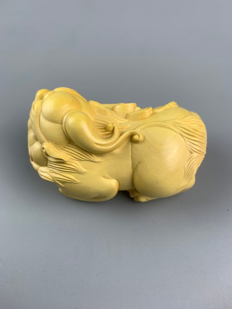 Pixiu Carved in Boxwood - Etsy