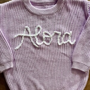 Custom Name Sweater - Etsy