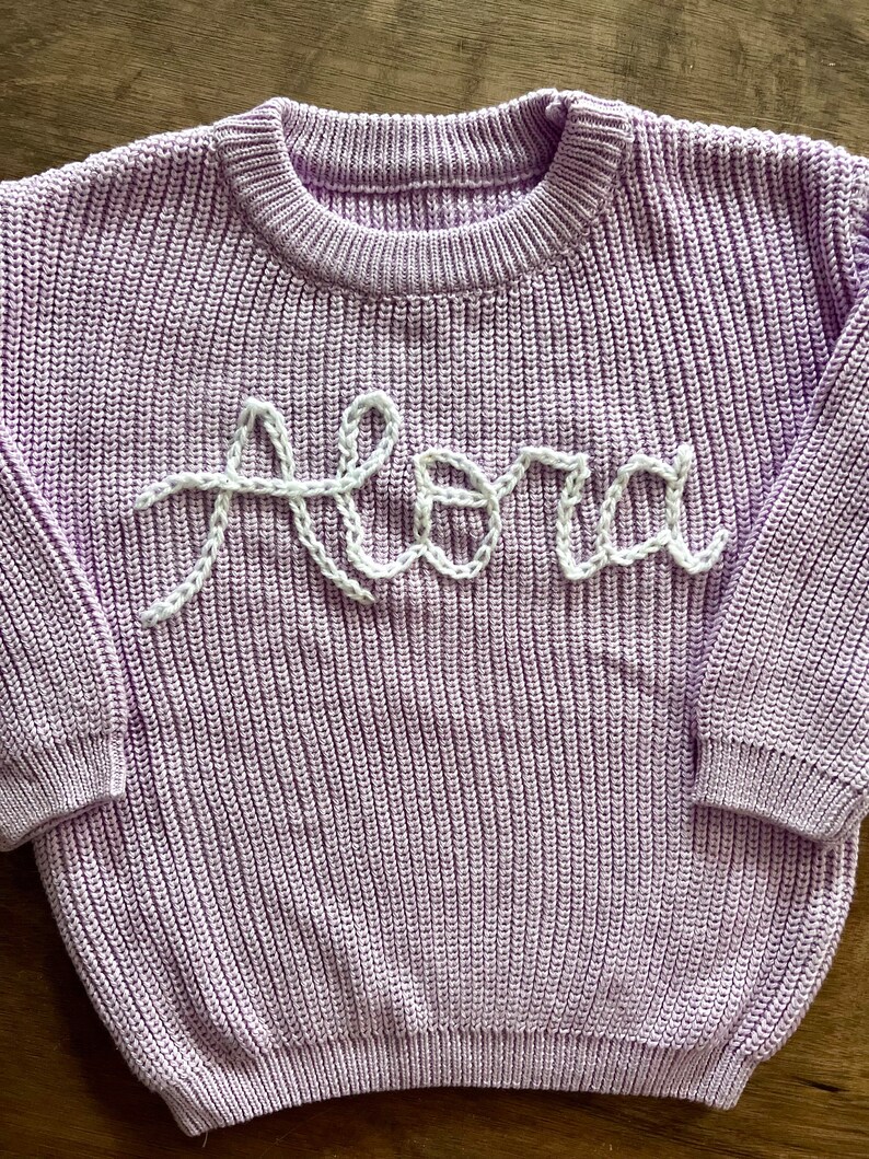 Custom Name Sweater - Etsy