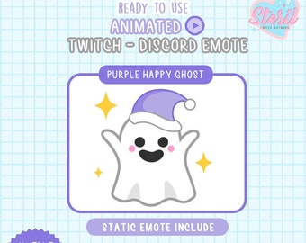 01 ANIMATED Twitch and Discord Emote / Red Boo Ghost / Spooky / Xmas ...