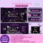 Splatoon Stream Overlay Package Animated Screens Overlays Panels Alerts ...