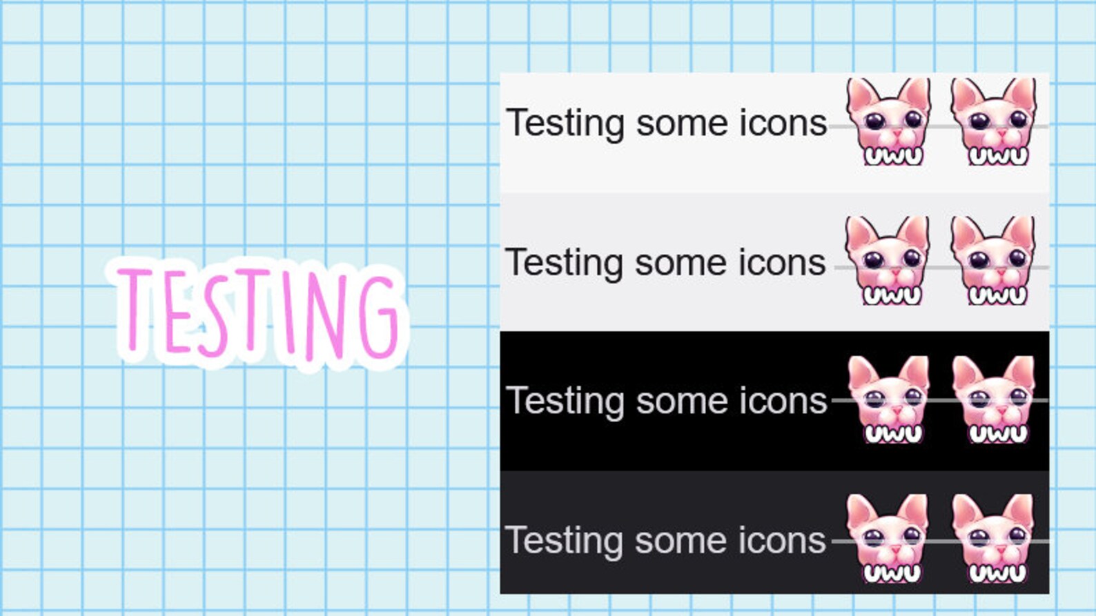 VE-36 / Twitch Emote / BINGUS Cat UWU / Kawaii / Streamer / | Etsy