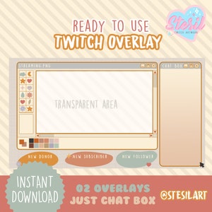 O-27 / 02 Twitch Overlay / Aesthetic / Kawaii / Streamer / Paint ...