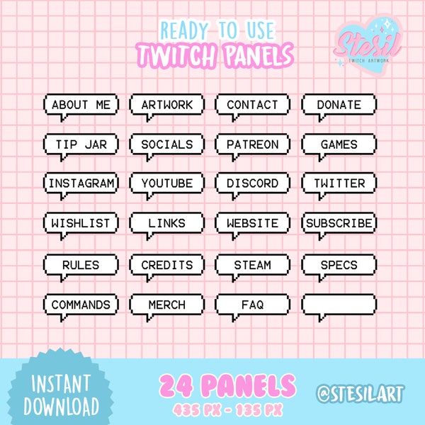 Pixel Twitch Chat - Etsy