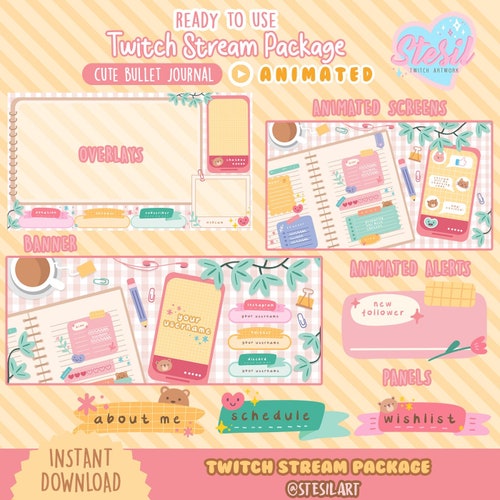 Holiday Edition Animated Bullet Journal Stream Screens - Etsy