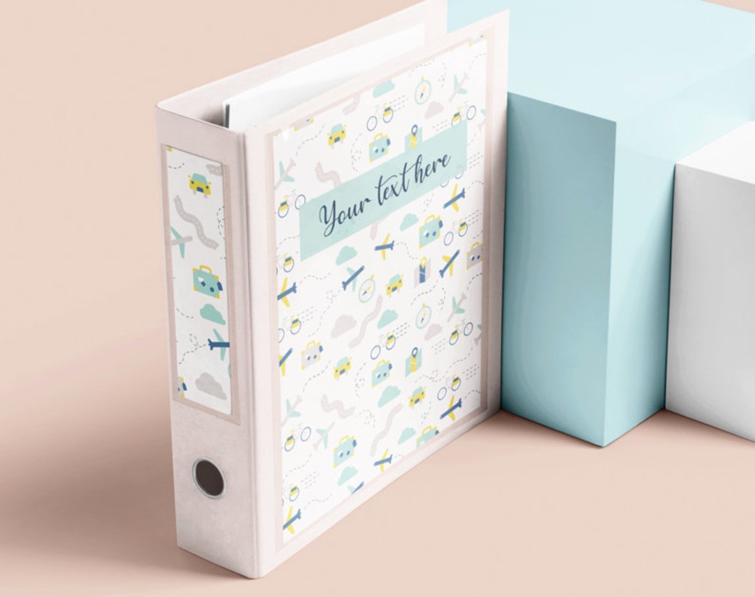 Travel Binder Cover Printable, Printable Binder Cover and Spines, Note ...