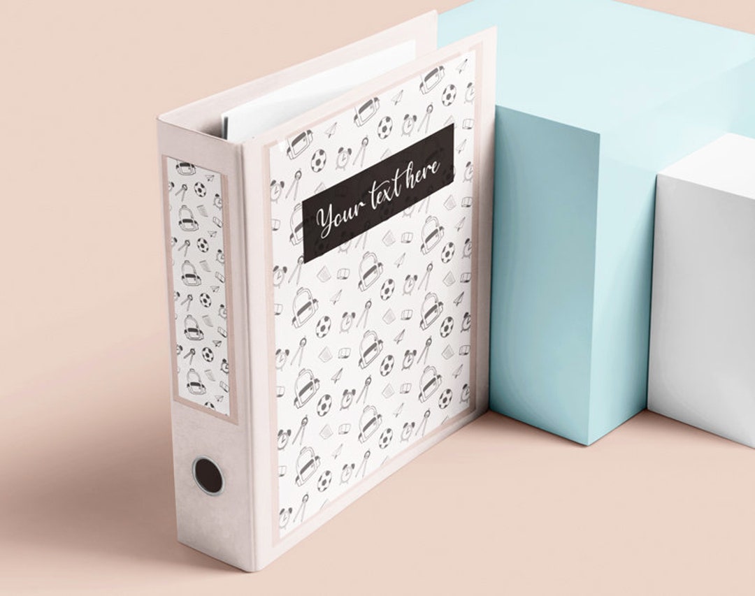 School Binder Cover, Printable Binder Cover and Spines, Note Cover ...
